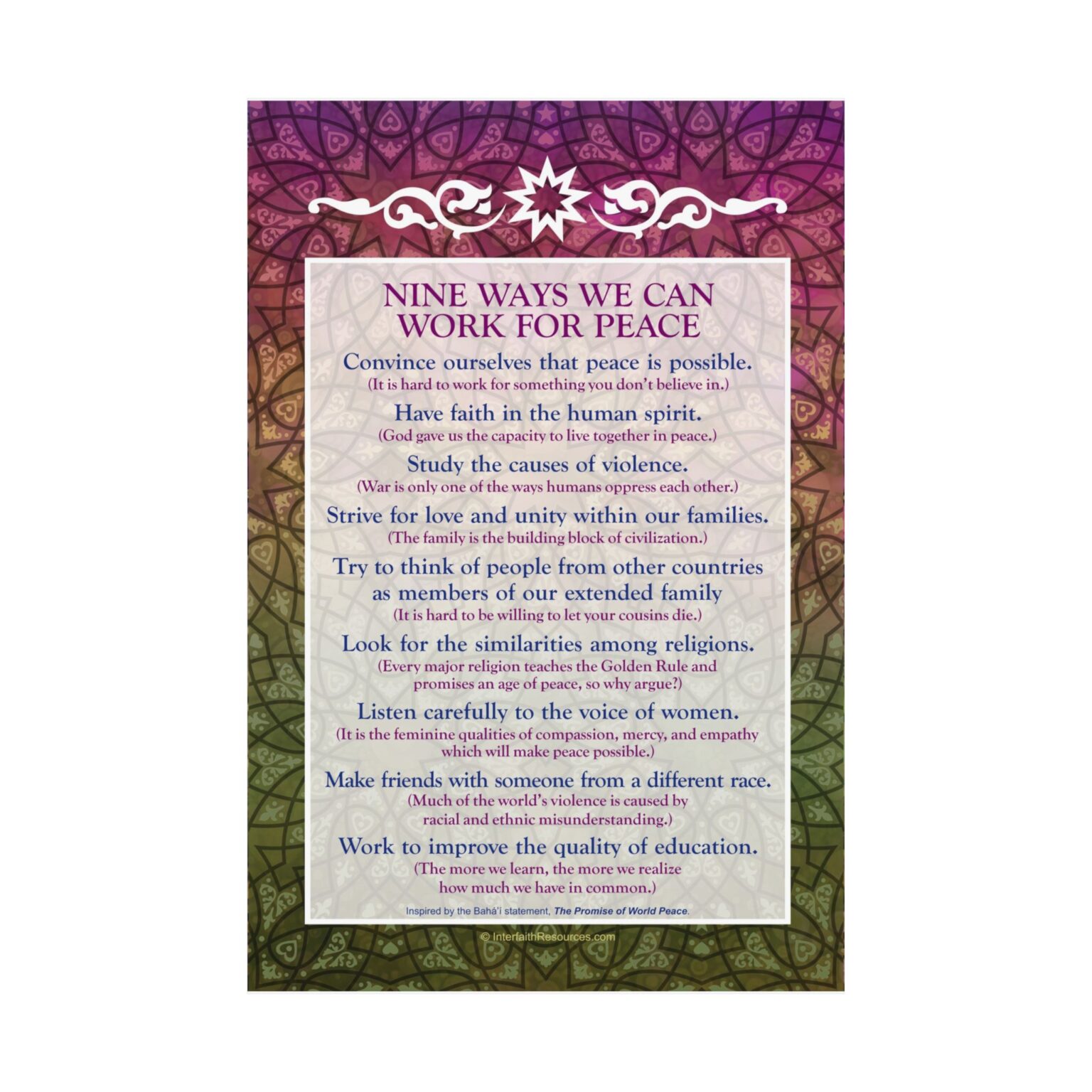 Flags & Decorations - Interfaith Resources