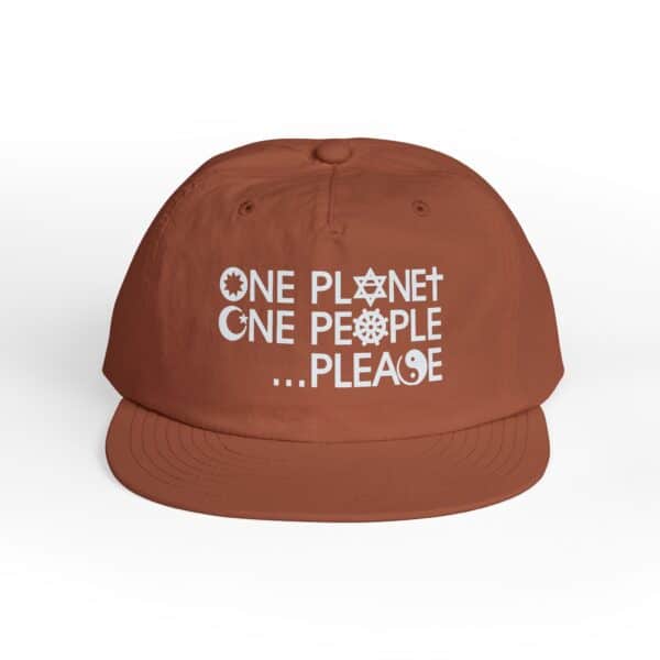 One Planet, One People ...Please - Surf Cap - Interfaith Resources